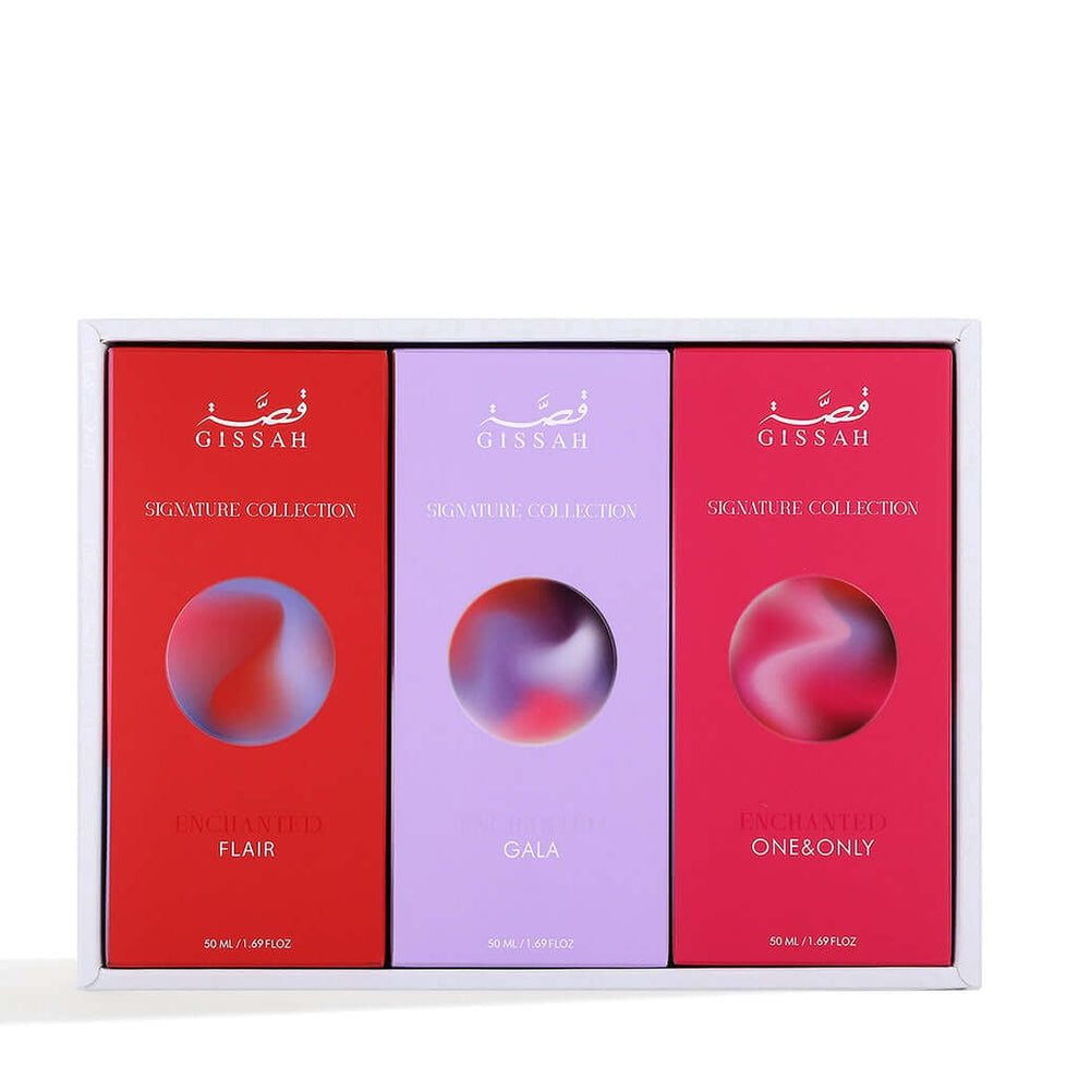 Gissah Fragrances Enchanted Set – 3 × 50ml Eau de Parfum (For Her ...